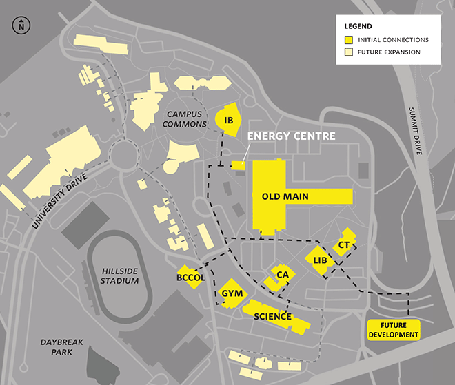 Kamloops university's district energy plan reduces CO2