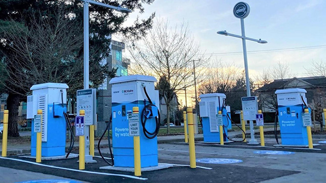 BC Hydro expands its electric vehicle fast charging site in Delta