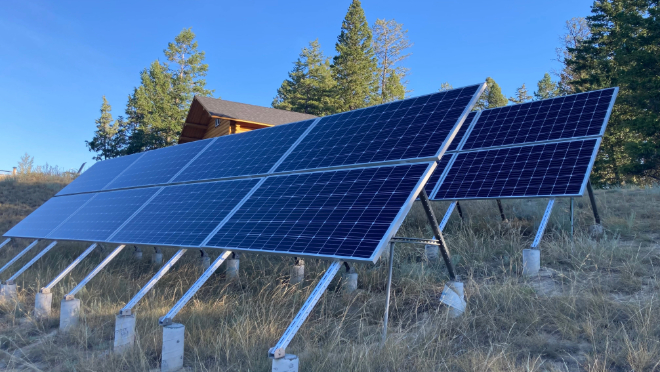 Solar panel and battery storage rebates for remote microgrid communities